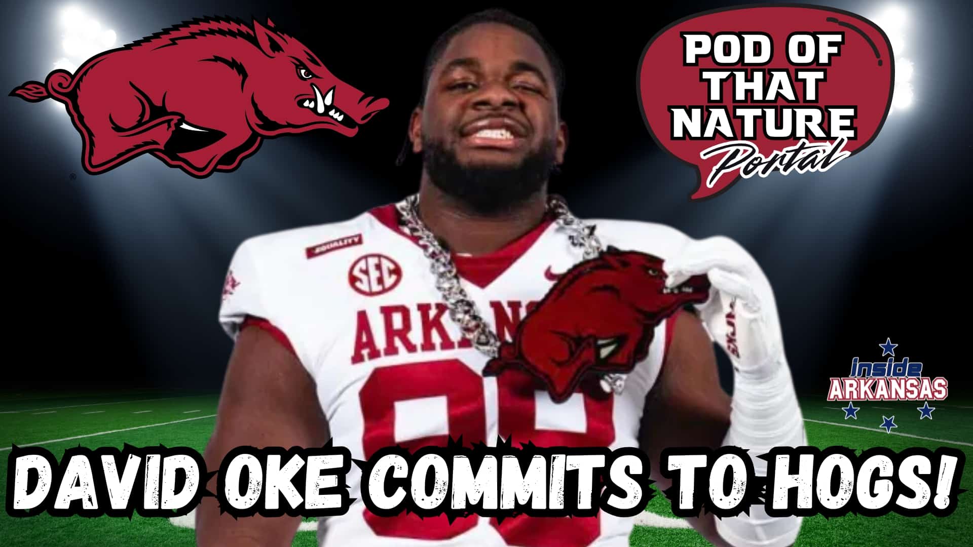 DL David Oke Commits To Arkansas! - Inside Arkansas